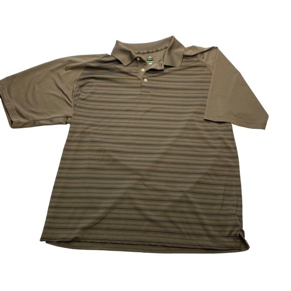 bolle | Shirts | Bolle Golf Tech Green Black Striped Athletic Golf Polo ...